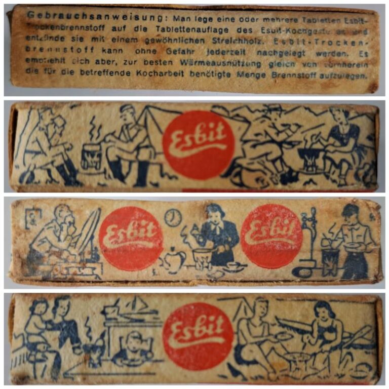 WW2 Esbit Stove with Original Full Pack of Alcohol Pallets. – FYC militaria